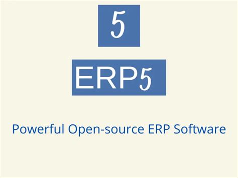 Erp5 Open Source Erp Software Developed In Python