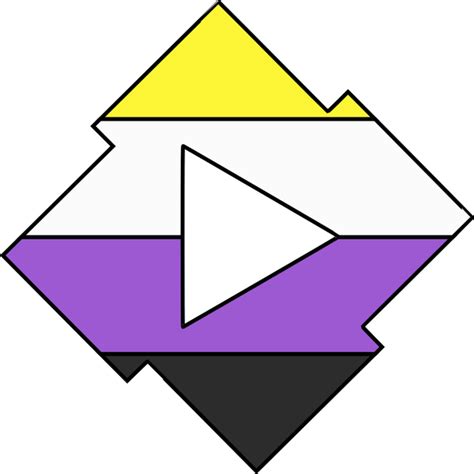 Non Binary Emby Logo I Made A While Ago Emby Sounds Like Enby Remby