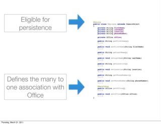 Mapping Java Objects With JPA PPT