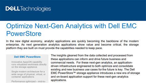 Optimize Next Gen Analytics With Dell Emc Powerstore Express Computer