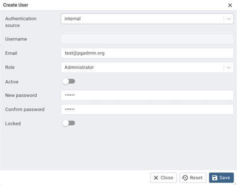 User Management — Pgadmin 4 93 Documentation