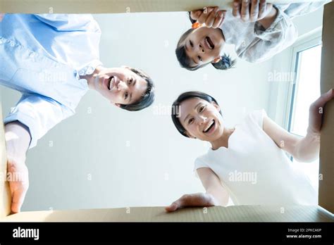 Family Peeping In Stock Photo Alamy
