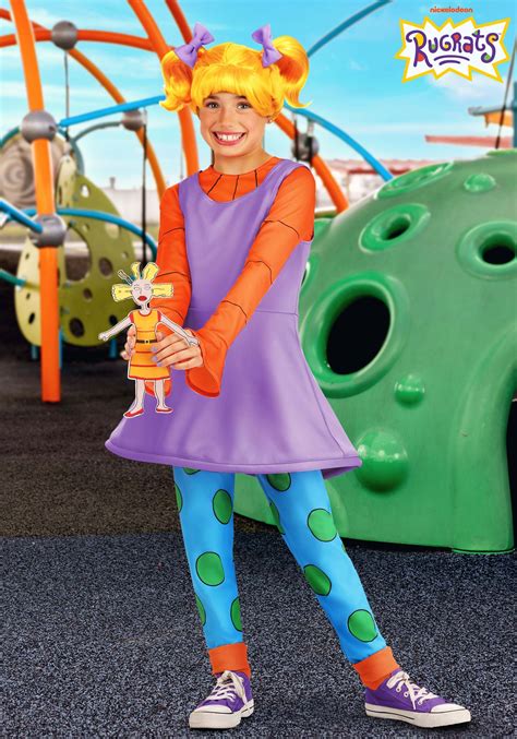 Nickelodeon Rugrats Angelica Costume For Girls Nickelodeon Costumes