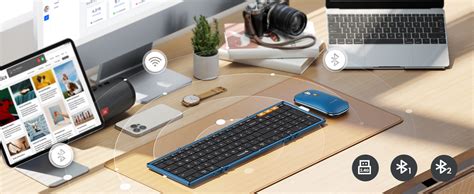Protoarc Foldable Keyboard And Mouse Xkm01 True Full Size Folding Wireless Keyboard
