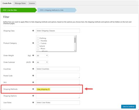 Hide Shipping Methods For Woocommerce Woocommerce