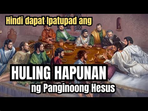 Huling Hapunan Hi Hesus Pagpapahayag Ng Kanyang Kamatayan Crossmap