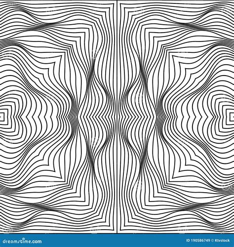 Vector Abstract Lines Pattern Waves Background Stock Vector