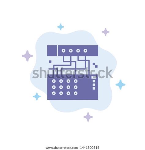 Analog Connection Device Module Sound Blue Stock Vector Royalty Free 1441500515 Shutterstock