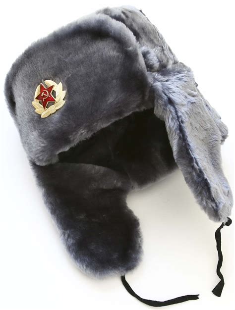Faux Fur Winter Hat Gray Color