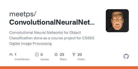 github meetps convolutionalneuralnetwork convolutional neural