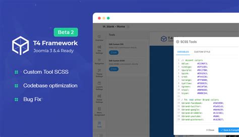 Powerful And Advanced Joomla Template Framework T4 Joomla Framework Joomlart