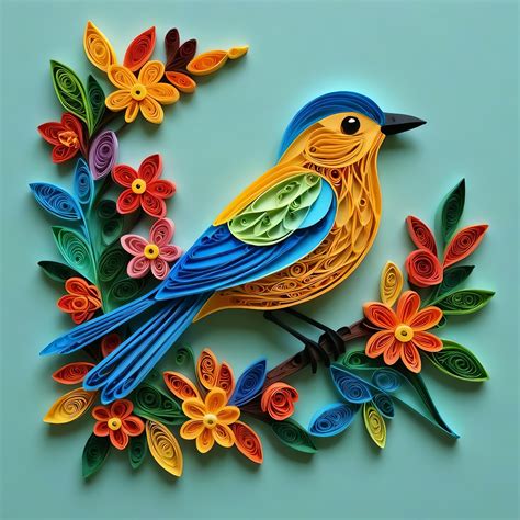 Bird Quilling Craft Free Photo On Pixabay Pixabay
