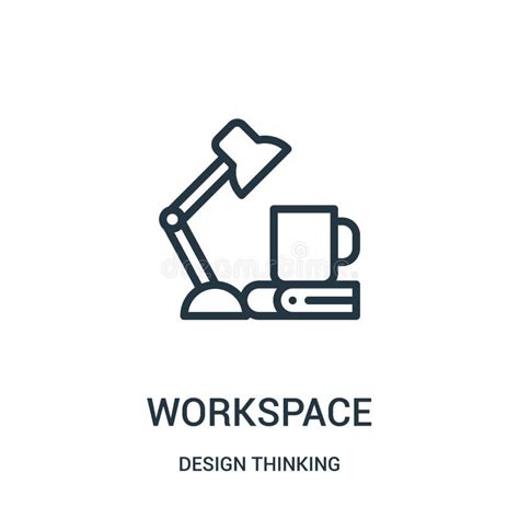 Workspace Icon Vector From Design Thinking Collection Thin Line Workspace Outline Icon Vector