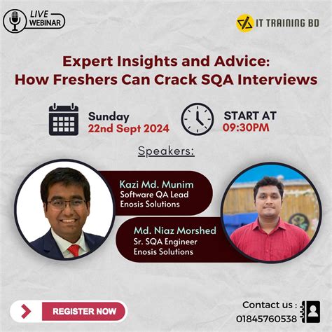 Expert Insights And Advice How Freshers Can Crack Sqa Interviews Are You A Fresher Looking To