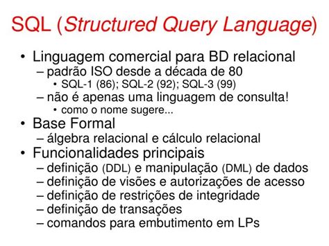 Ppt Sql Structured Query Language Powerpoint Presentation Free