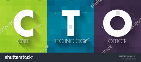 cto chief technology officer executivelevel position stock vector royalty free 2198802107