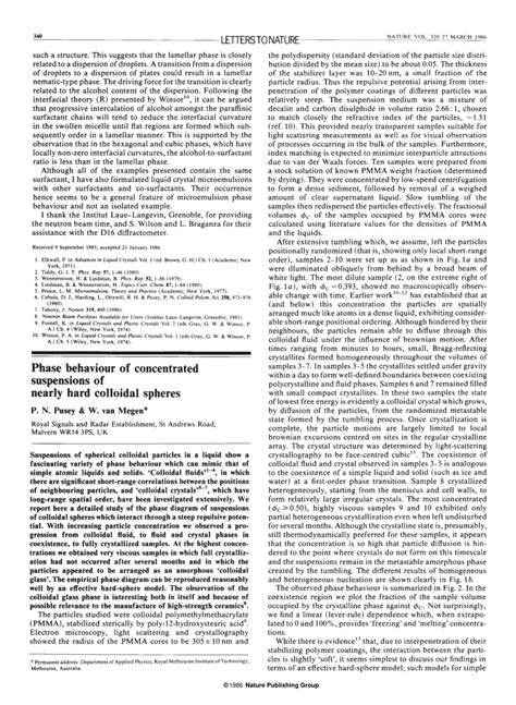 Pdf Phase Behavior Of Concentrated Suspensions Of Nearly Hard