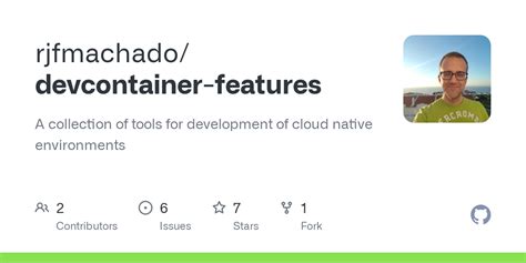 Github Rjfmachadodevcontainer Features A Collection Of Tools For Development Of Cloud Native