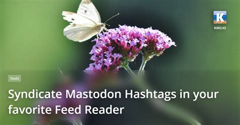 Syndicate Mastodon Hashtags In Your Favorite Feed Reader