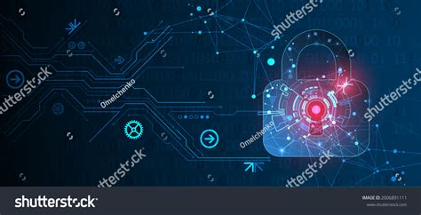Data Security Illustrates Cyber Data Information Stock Vector Royalty Free 2006891111