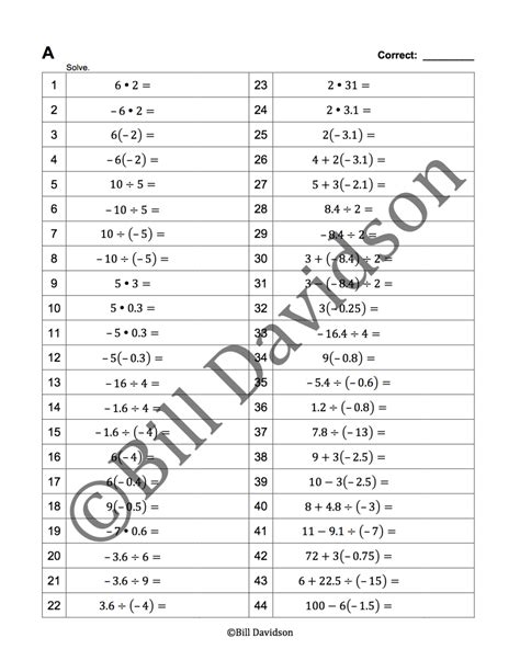 Free Dividing Negative Decimals Worksheet Download Free Dividing Negative Decimals Worksheet