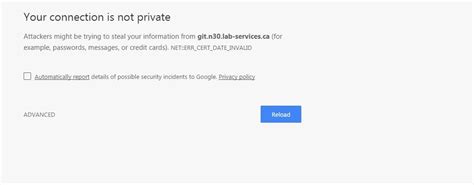 expired git lab certificate how to update it gitlab