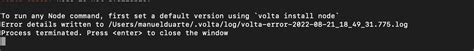 Volta Node Is Not Available When Opening A Bash Terminal · Issue 1007