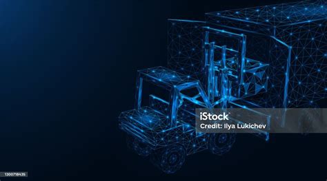 지게차 트럭이 화물 상자를 트럭에 싣고 있습니다 창고에 대한 스톡 벡터 아트 및 기타 이미지 창고 테크놀로지 화물 운송 Istock