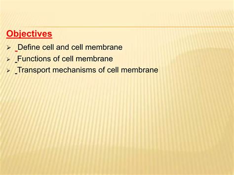 Cell Membrane Ppt PPTX