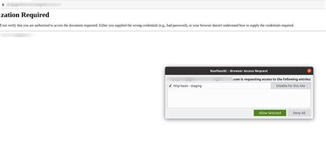 Basic Auth Not Working · Issue 1397 · Keepassxrebootkeepassxc