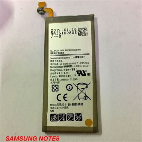 Replacement Samsung Eb Bn950abe Battery For Samsung Galaxy Note 8