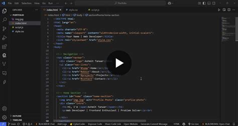 Webdevelopment Html Css Javascript Portfoliowebsite