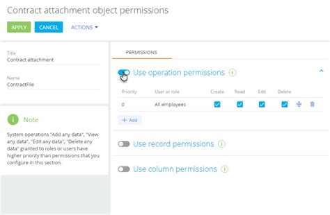 Object Operation Permissions Creatio Academy