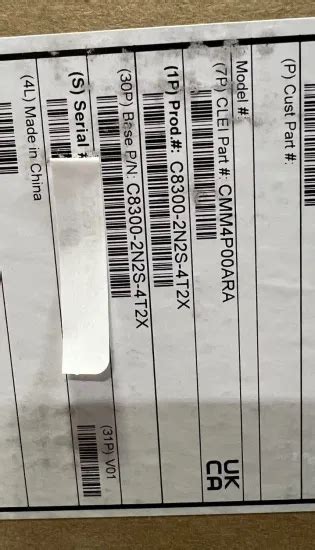 Cisco C8300 2n2s 4t2X V01 Catalyst 8300 Series Edge Rack Mountable 1ru Router C8300 2n2s 4t2X