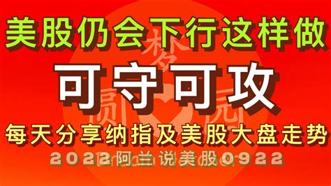 阿兰说美股 美股短线将继续下跌，但越跌反弹的概率越大，如果这样做，则可守可攻！tqqq Sqqq Spy Vix Ixic