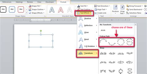 How To Curve Text In Word 2007 How To Curve Or Arc Text In Ms Word
