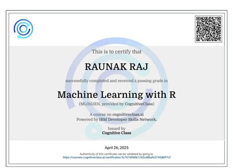 Machinelearning Rprogramming Ibm Cognitiveclass Datascience