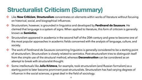 Structuralist Criticism