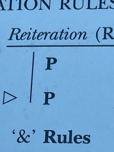 Symbolic Logic Derivation Rules Of Sd And Rules Of Sd Flashcards