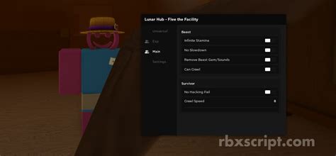 Flee The Facility Inf Stamina Can Crouch More Scripts RbxScript