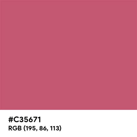 Frosted Red Color Hex Code Is C35671