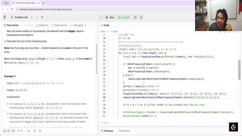 🔴 Live Coding 💻 Day 342 Afternoon 3321 Find X Sum Of All K Long