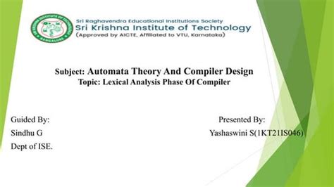 Compiler Design Project Pptx Programming Languages Computing