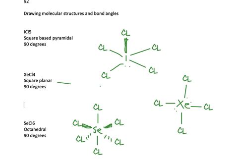 Solved Predict The Molecular Structure And The Bond Angles For Each Of The Following See