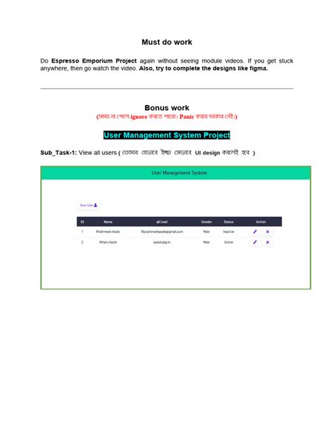 Practise Task Of Crud Pdf Practise Task Of Crud Pdf