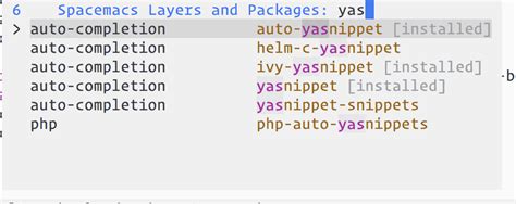 Spacemacs 中使用 Yasnippet 不能补全，求赐教！ Spacemacs Emacs China