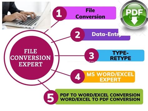 Do File Conversion In Pdf Data Entry Type Retype Copy Paste By
