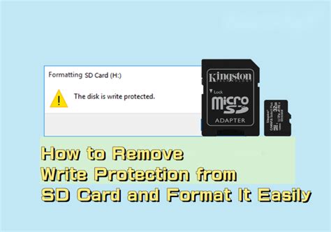 How To Remove Write Protection From Sd Card And Format It Easily