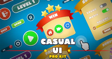 Universal Casual Ui For Mobile Games 3d Gui Unity Asset Store
