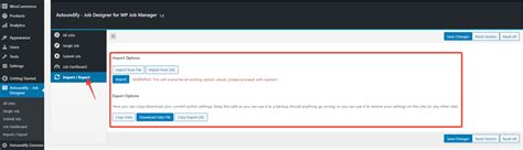 Import Export Styling Options Astoundify Knowledge Base